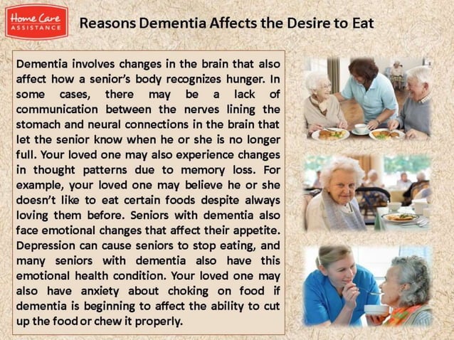 Is lack of appetite a potential sign of dementia | PPTX