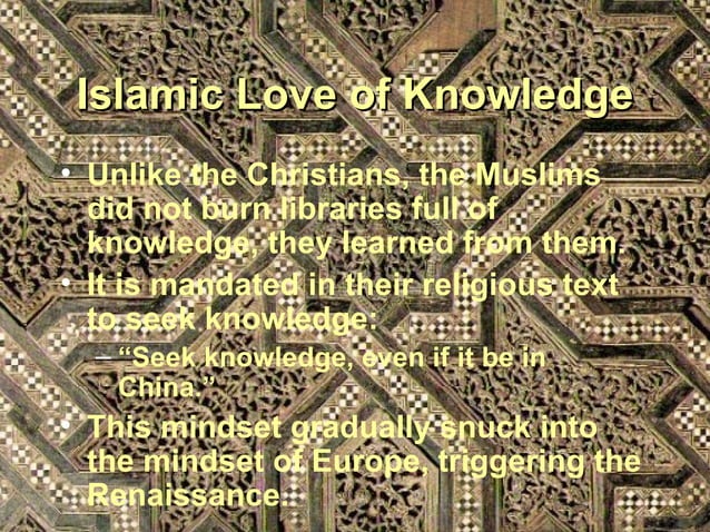 Islamic Contribution to Science and Medicine | PPT | Islam | Religion & Spirituality