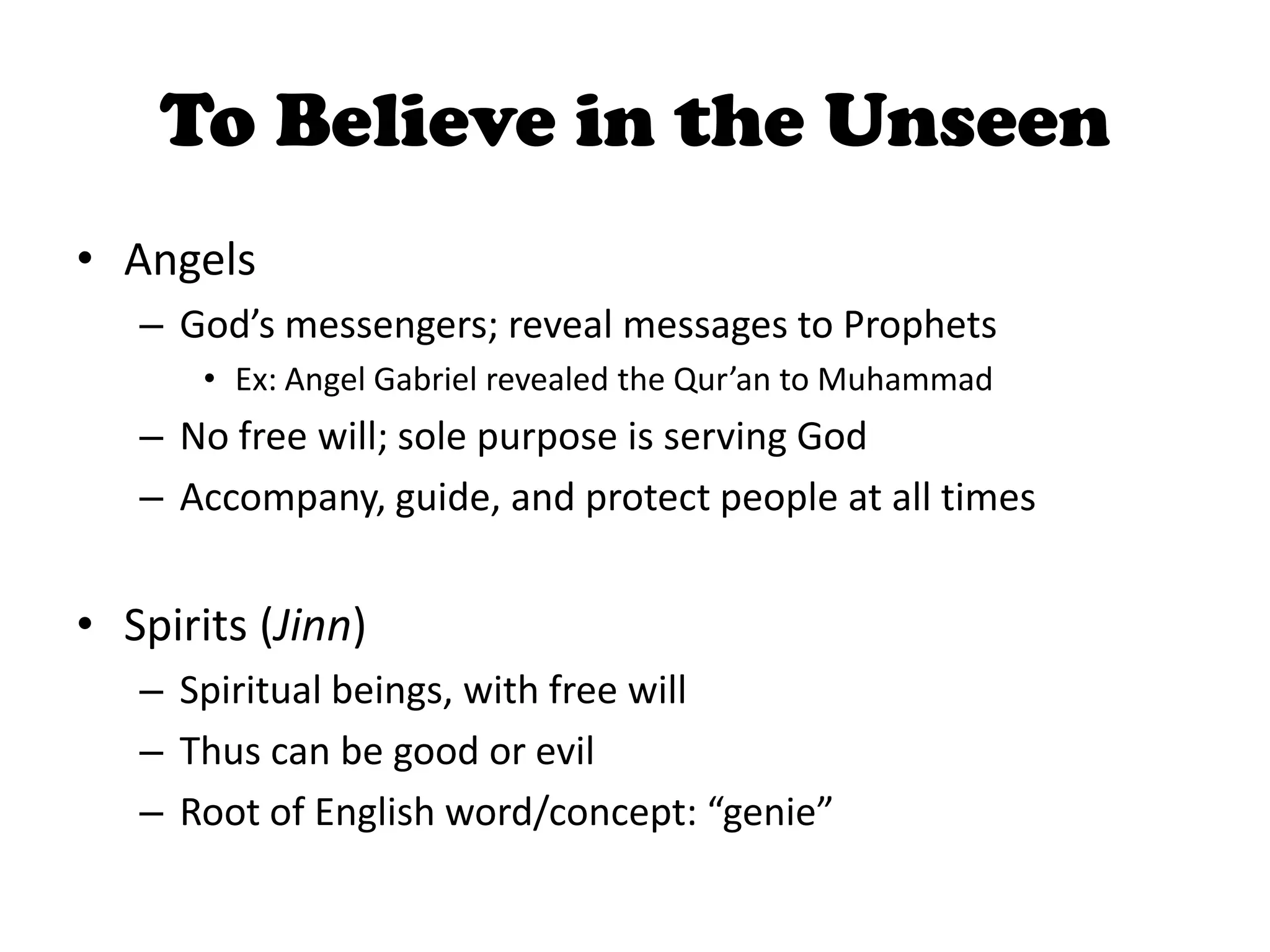 The Religion of Islam | PPTX