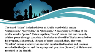 Islamic Religion (ISLAM) - Grade 12 | PPT