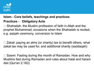 Islam its teaching and Muslim believes.ppt