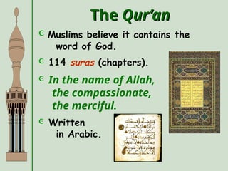 islam.ppt USEFUL IDEAS TO UNDERSTAND THEIR CULTURE AN RELIGION | PPT
