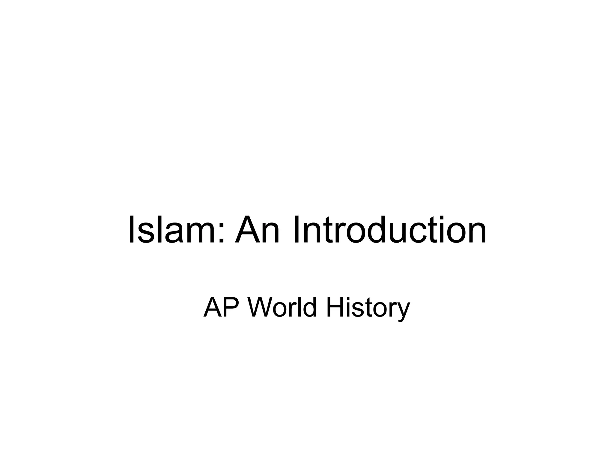 Islam: An Overview | PPT