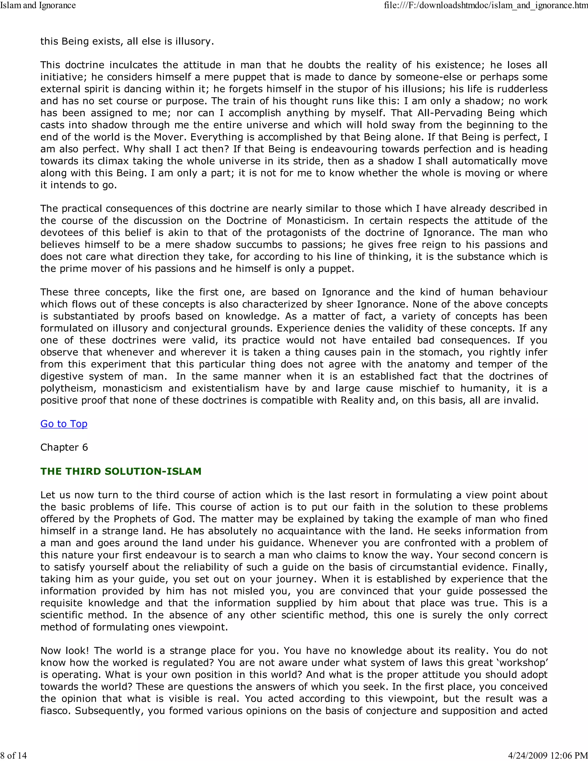 Islam and Ignorance | PDF