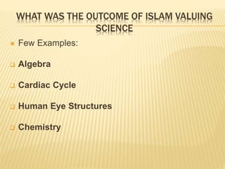 Islam and-science | PPTX | Islam | Religion & Spirituality
