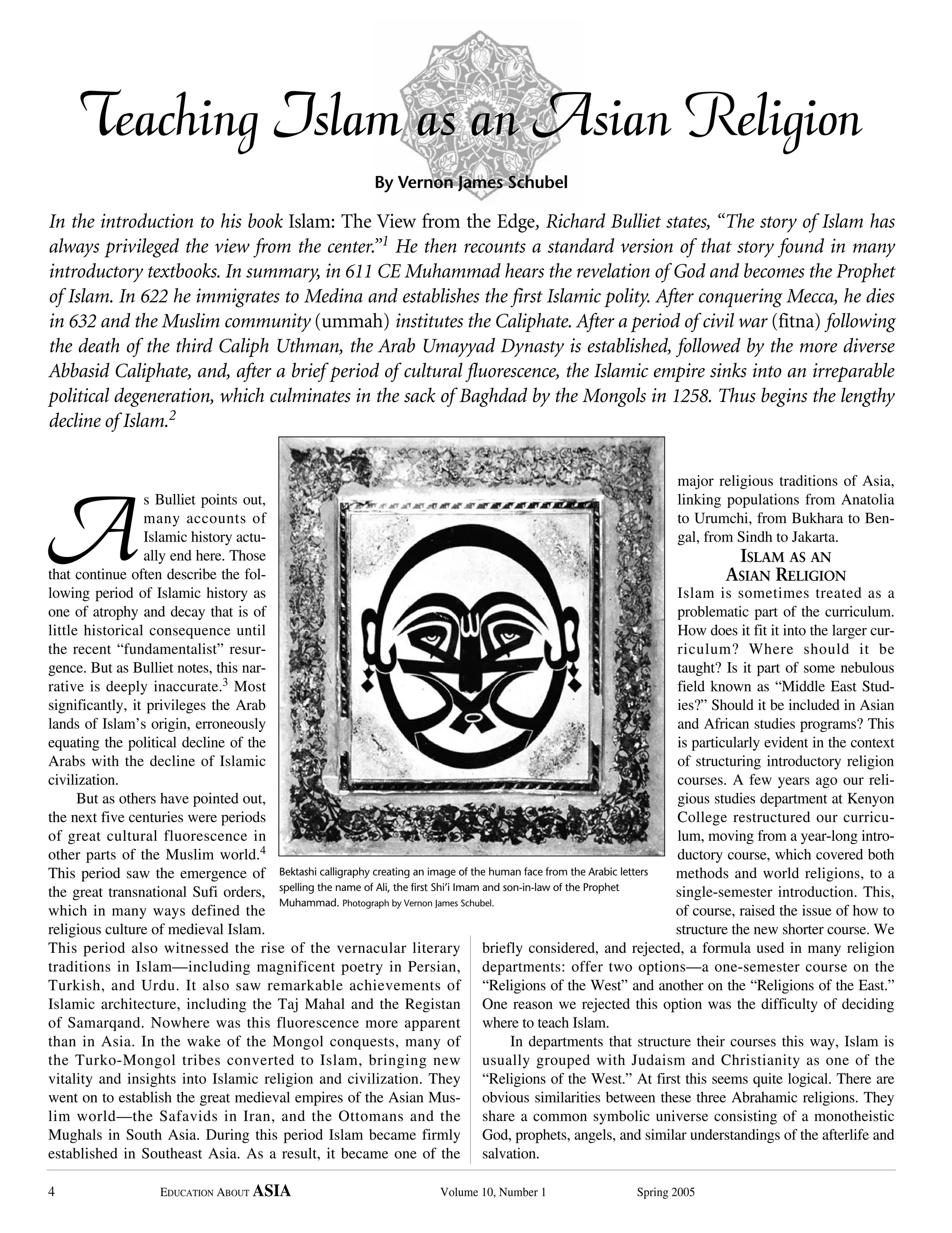 Teaching Islam as an Asian Religion | PDF