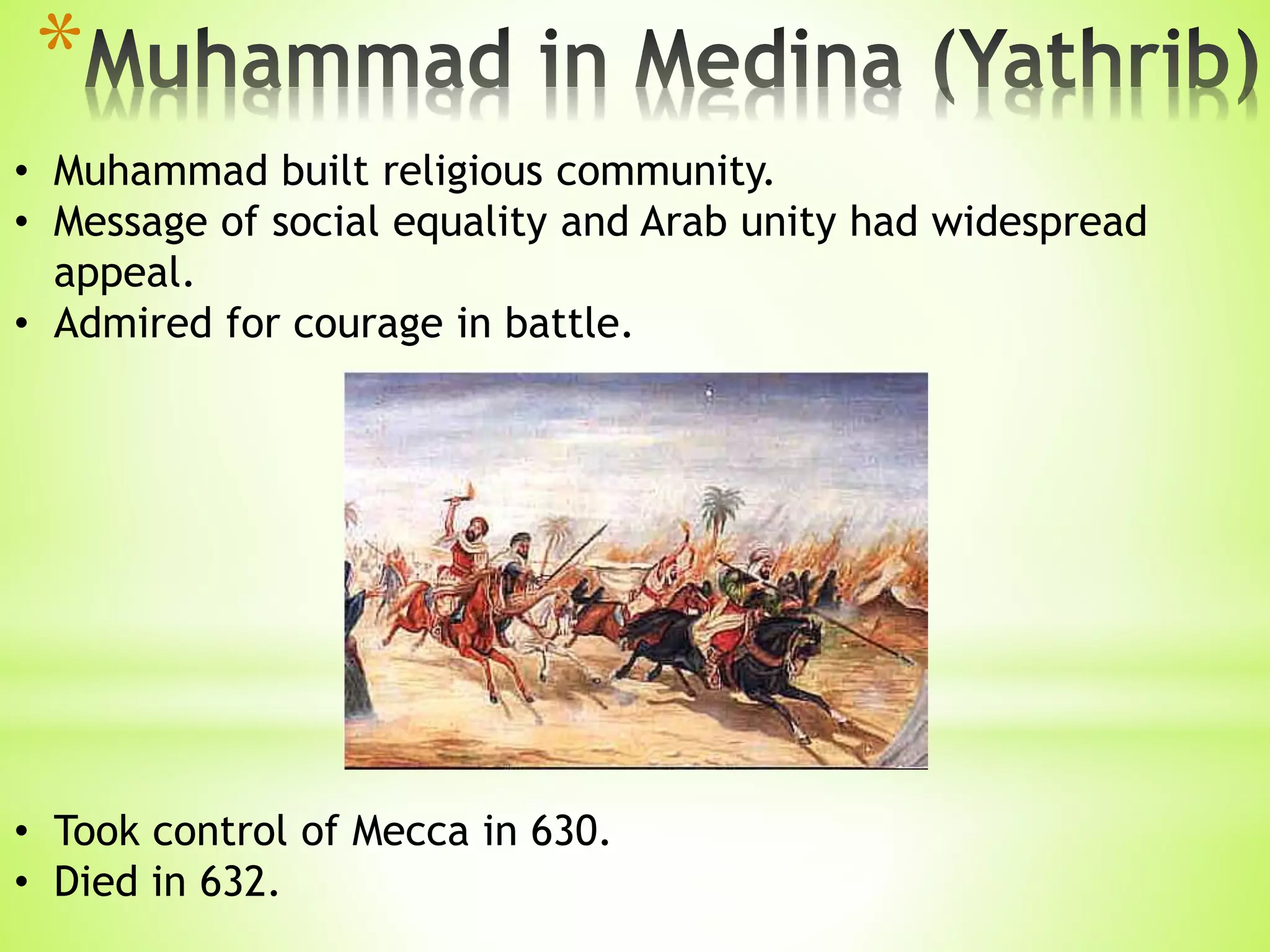 Islam: The Creation and Spread (The Rise of Islam) | PPTX