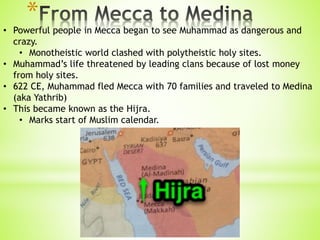 Islam: The Creation and Spread (The Rise of Islam) | PPTX