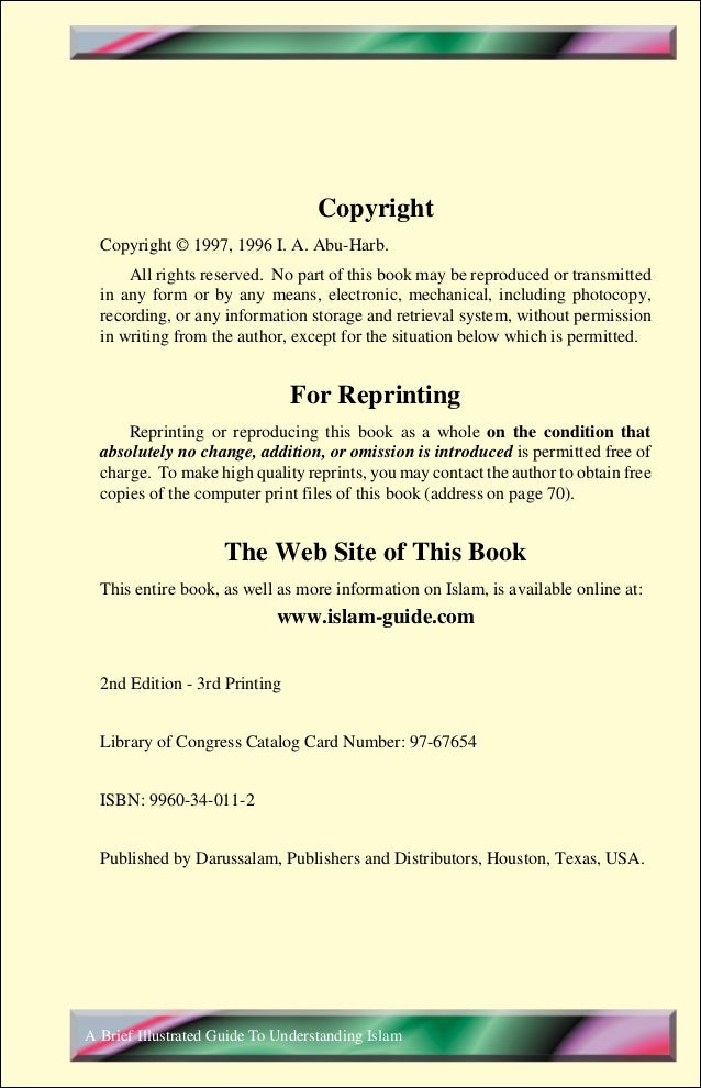 A brief illustrated guide to understanding islam book - plansjes