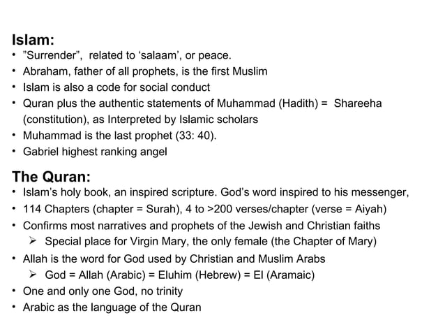 Islam History, Value, Cultures | PPT | Islam | Religion & Spirituality