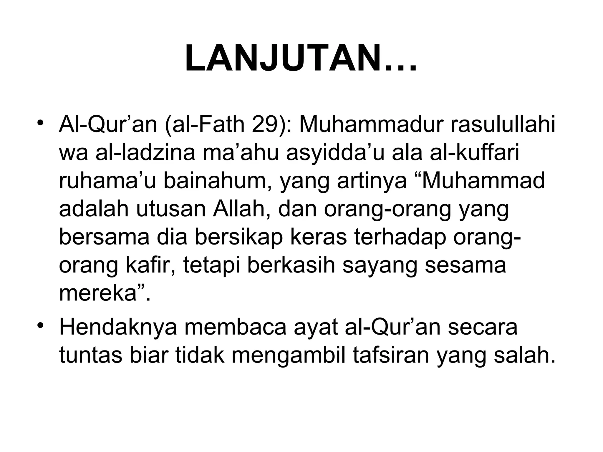 Islam mewujudkan-kerukunan-antar-uma tppt | PPT