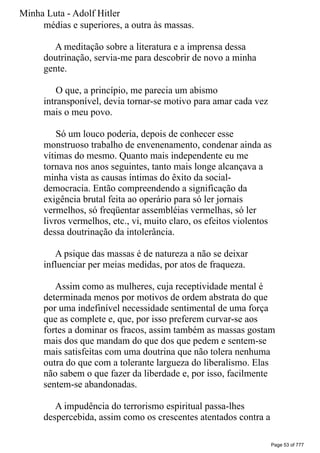Minha Luta - Mein Kampf - Adolf Hitler - HH 88 | PDF
