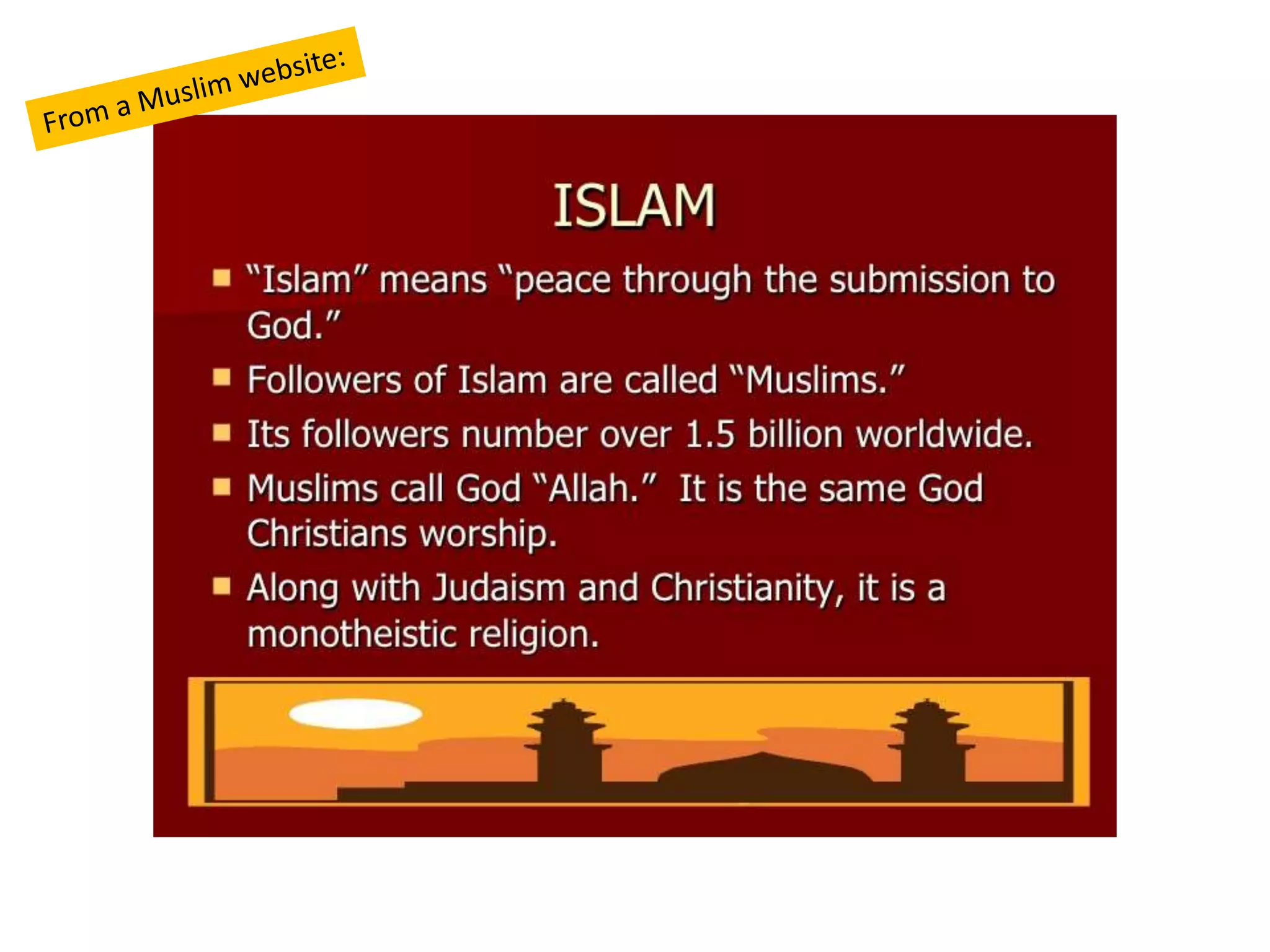 Islam who is the god of | PPT