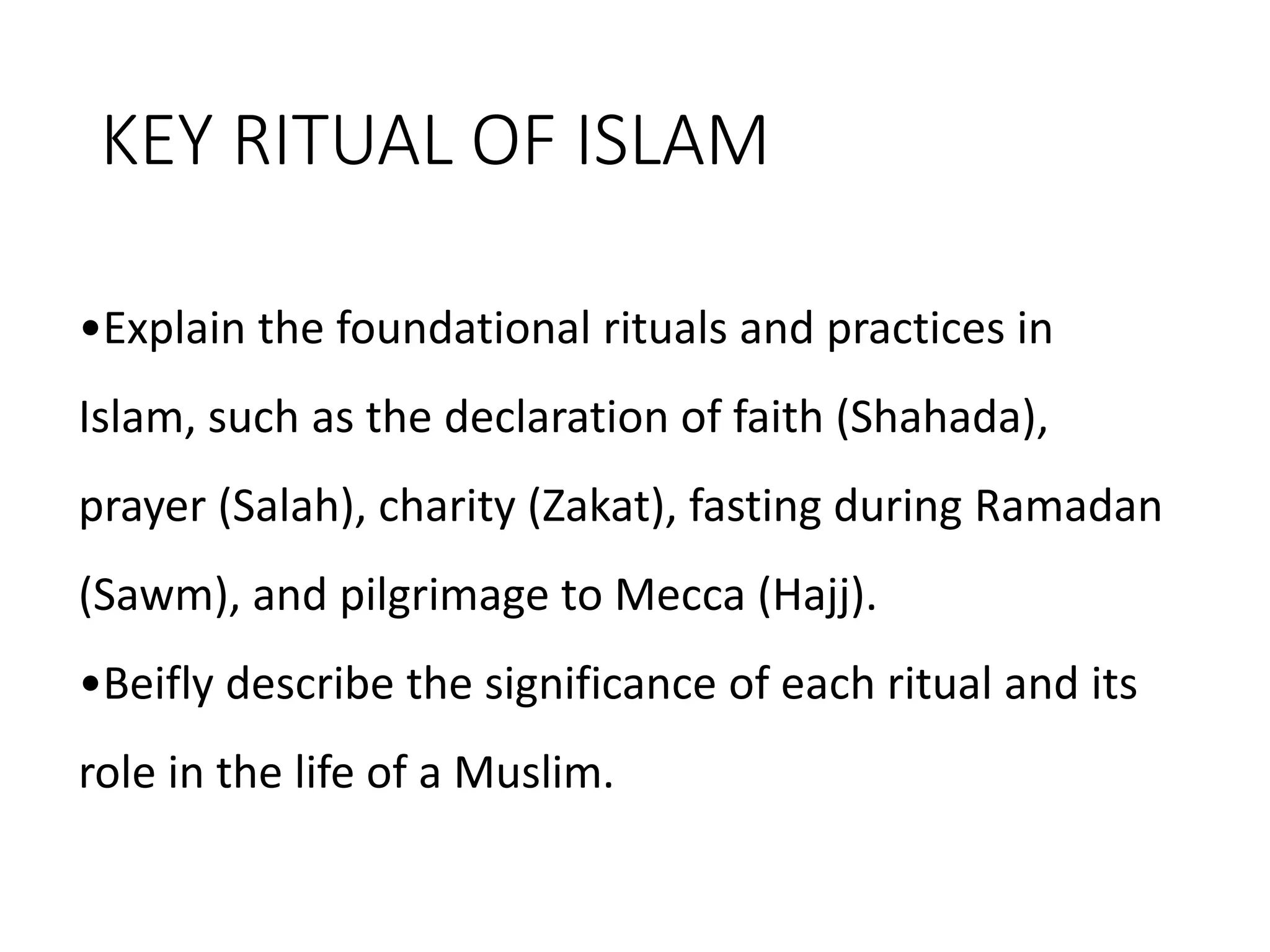 islam and their beliefs and traditions in the society | PPTX | Religion ...