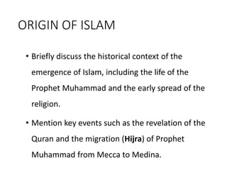 islam and their beliefs and traditions in the society | PPTX | Religion ...