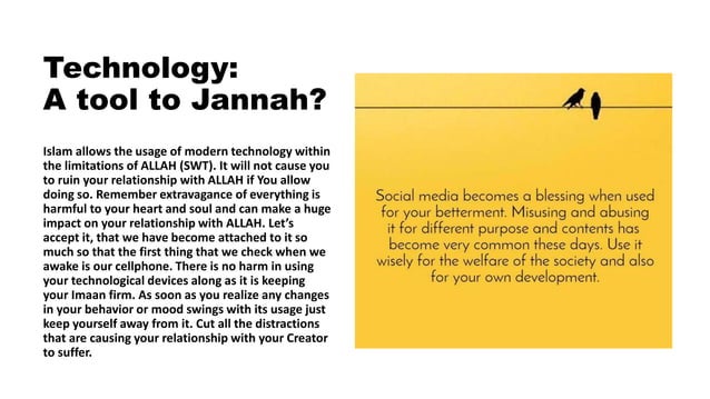 Islam and technology | PPTX | Islam | Religion & Spirituality