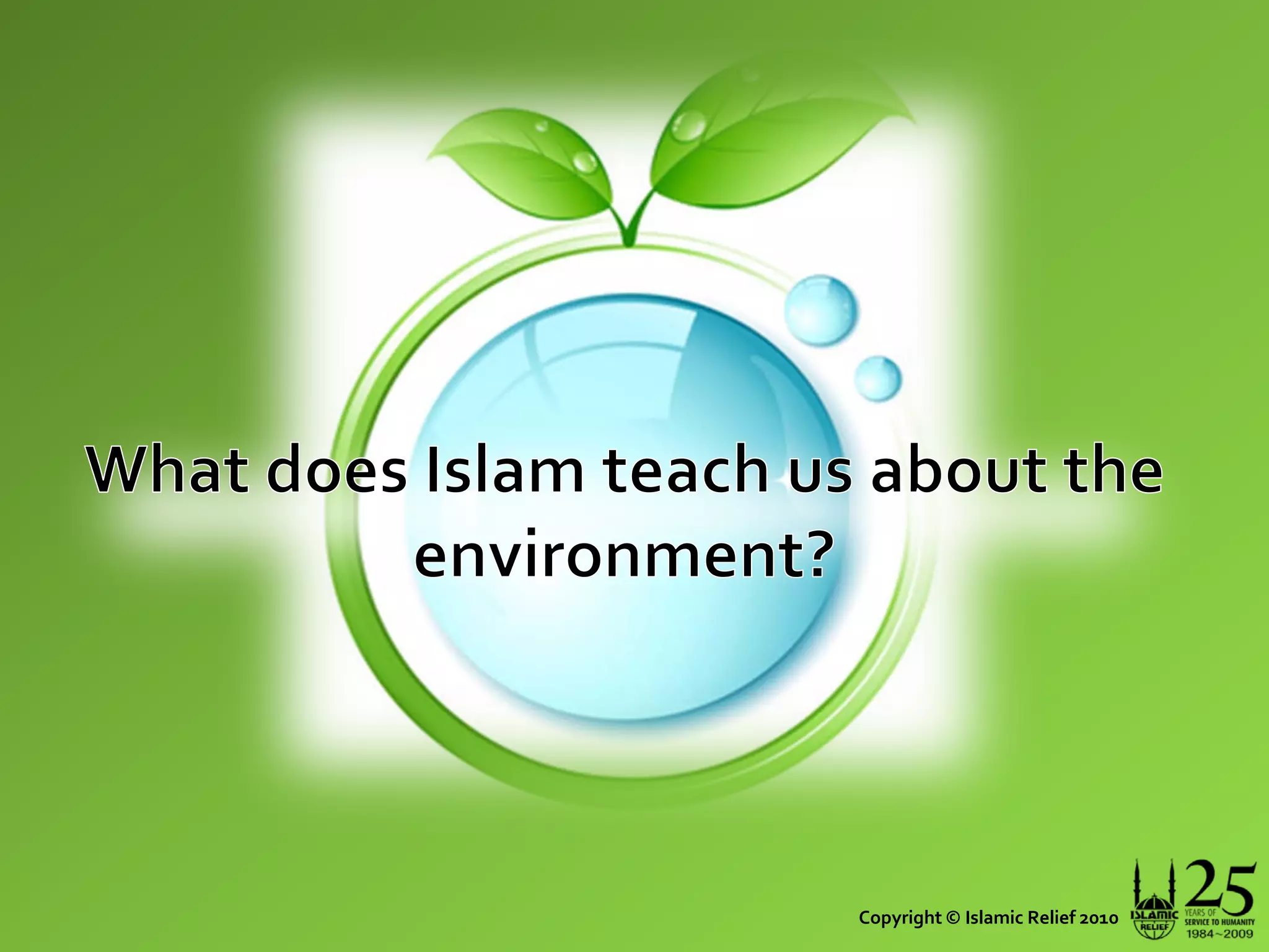 Islam and the environment | PDF