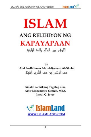 Islam and the religion of peace ( www.aboutislam.chat ) | PDF