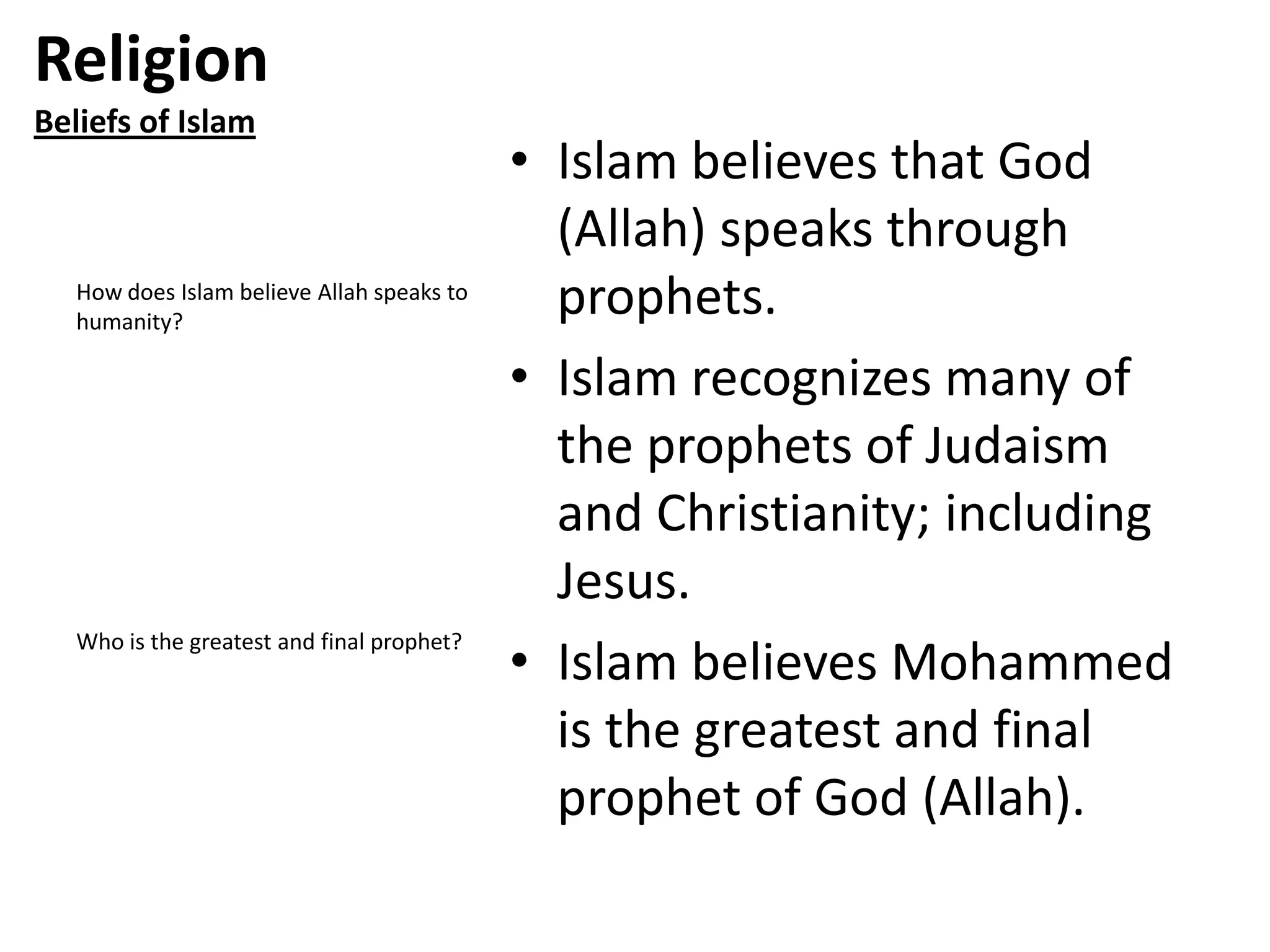 Islam and West Africa Lesson 1 - Religion (Islam) | PPTX