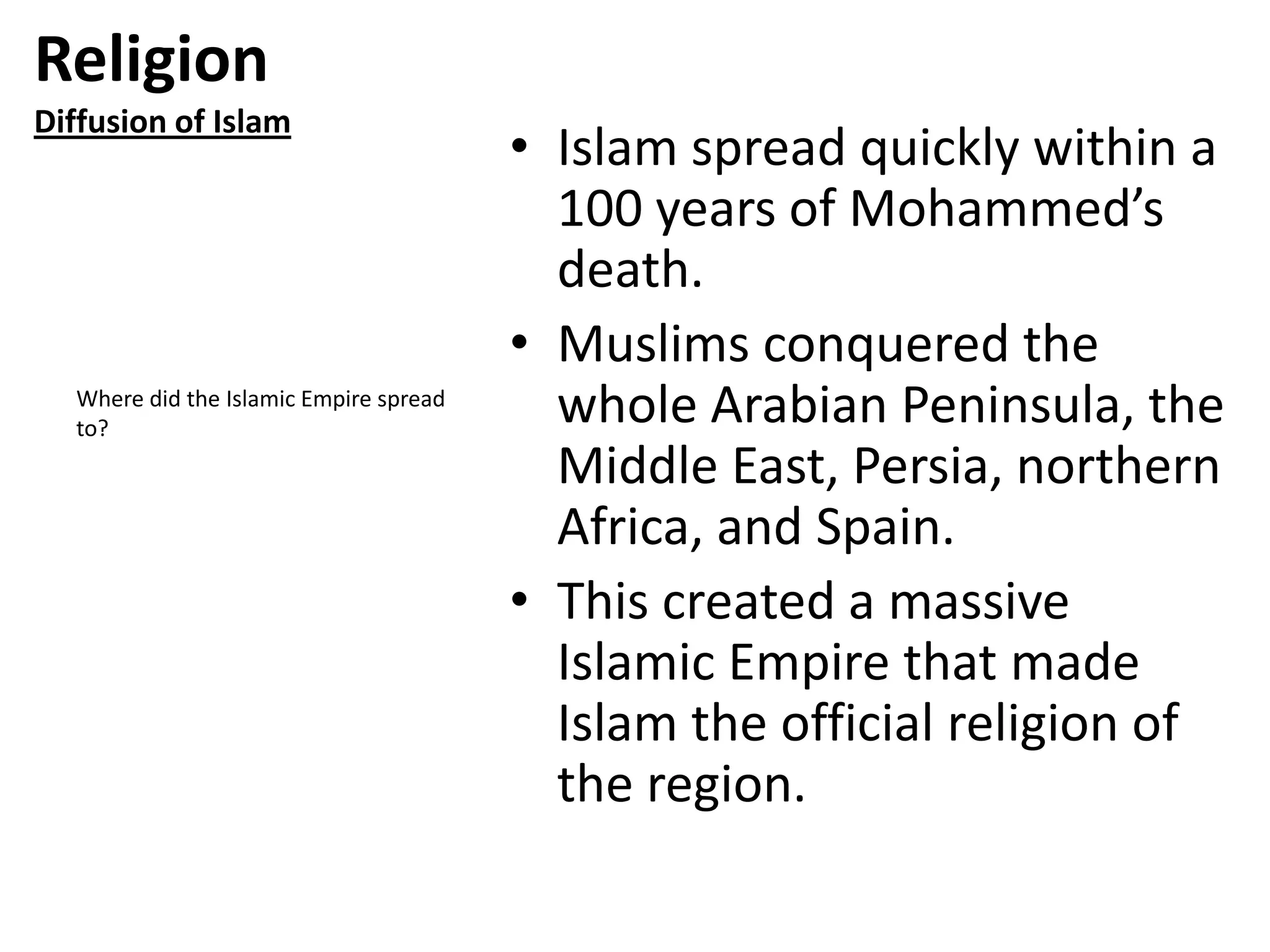 Islam and West Africa Lesson 1 - Religion (Islam) | PPTX