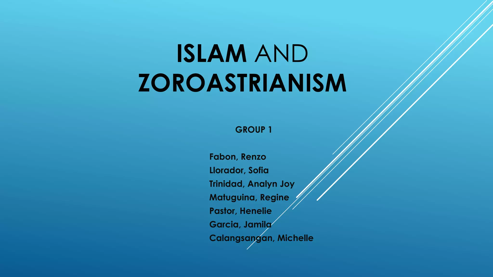 Islam and Zoroastrianism | PPTX