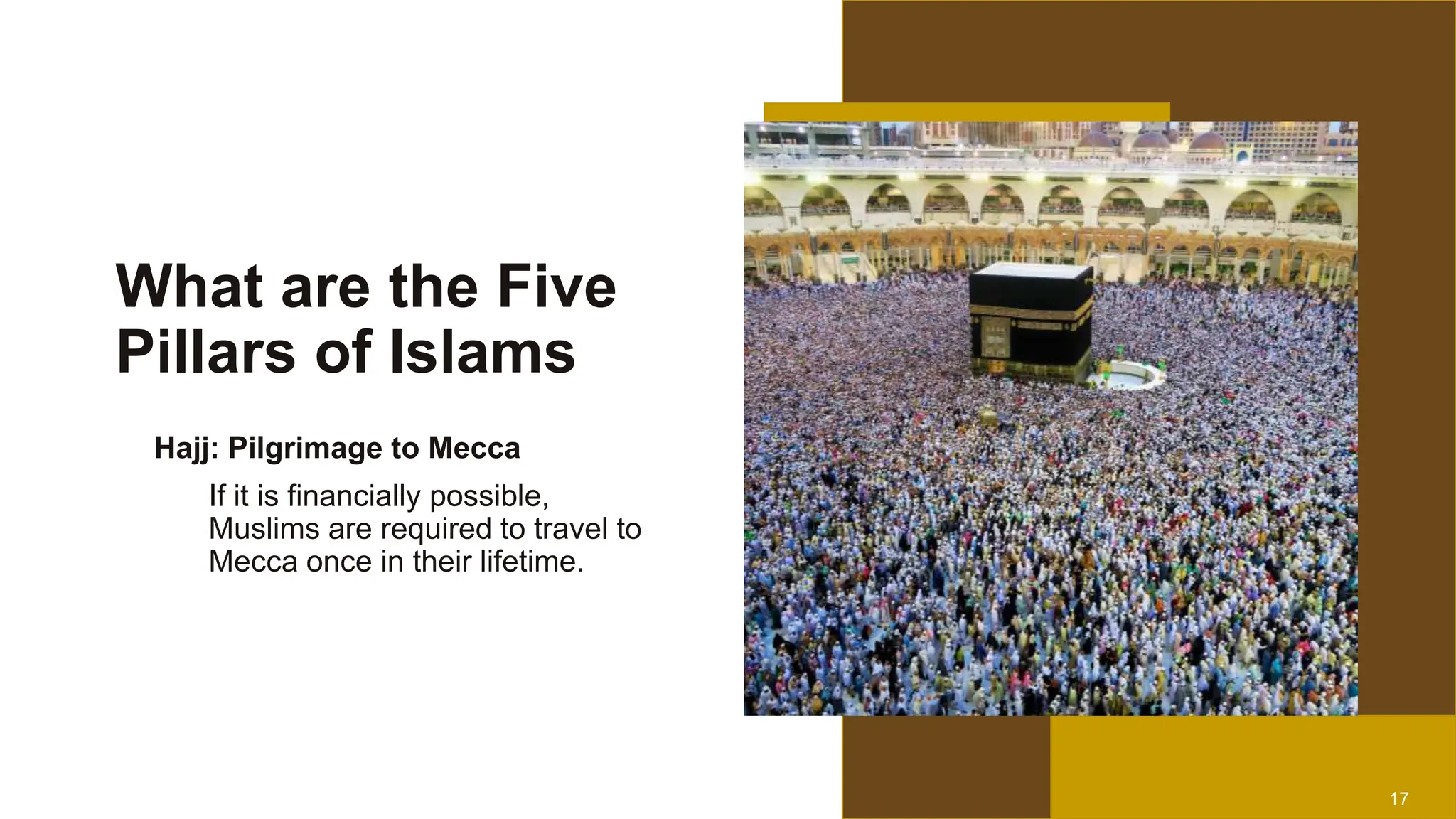 Presentation on Islam including 5 pillars | PPTX