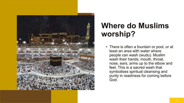 Presentation on Islam including 5 pillars | PPTX