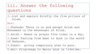 Islam class seven icse . islam and its impact on middle east | PPTX
