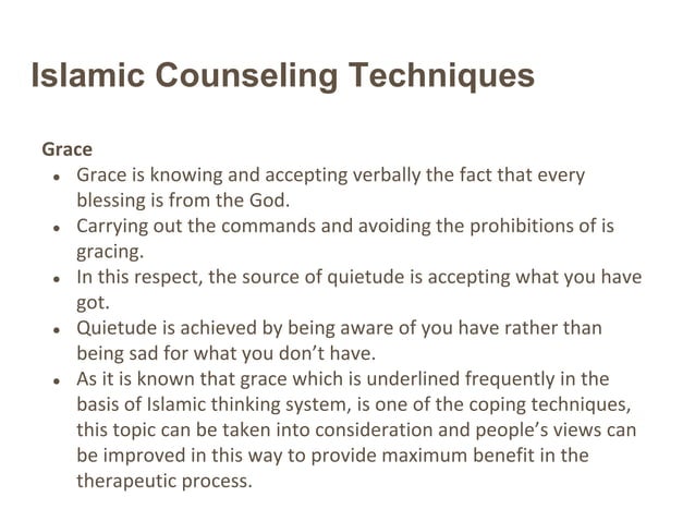 Islam Counseling and Psychotherapy.pptx | Islam | Religion & Spirituality