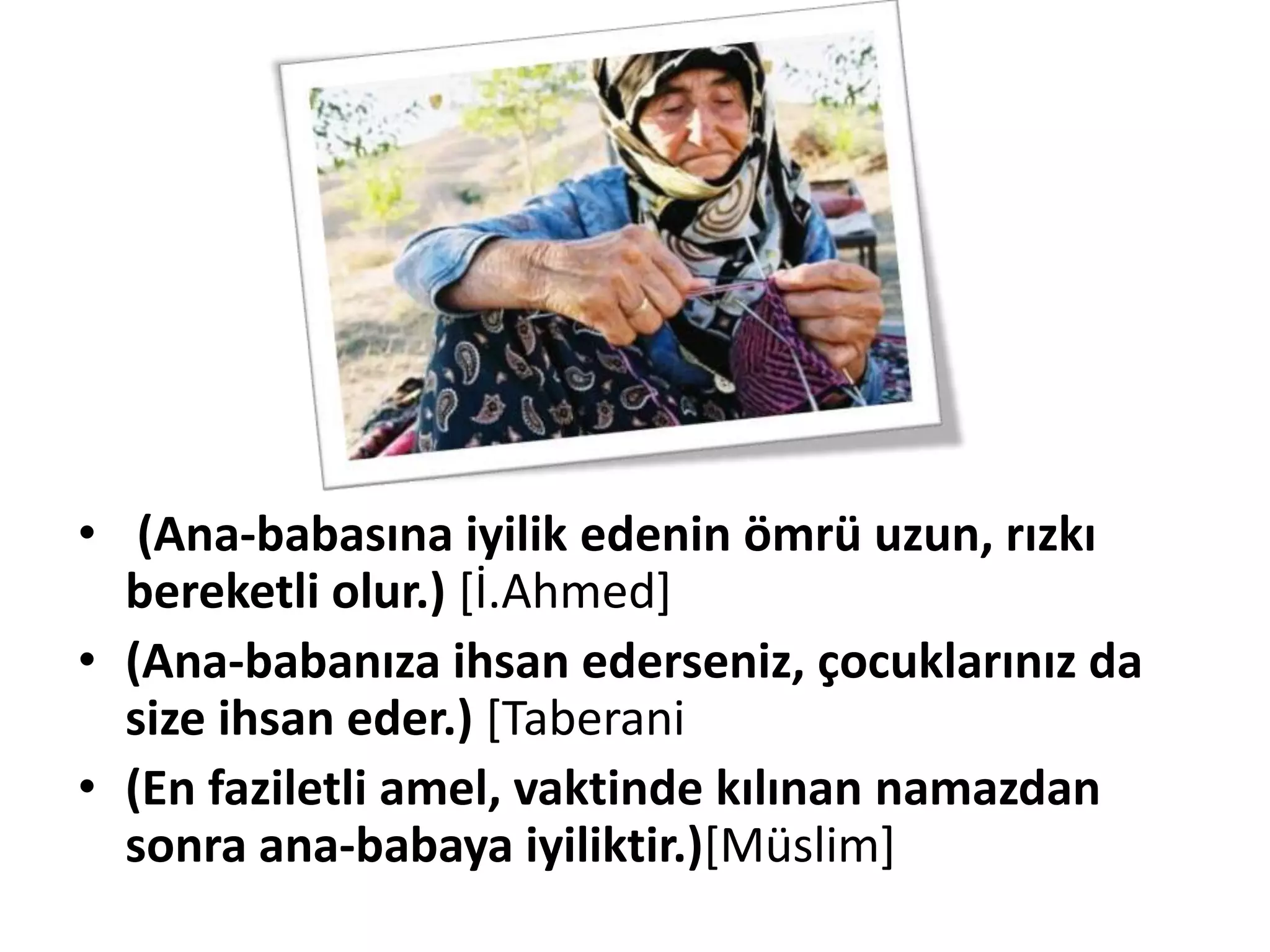 İslamda Ana Baba Hakkı | PPTX