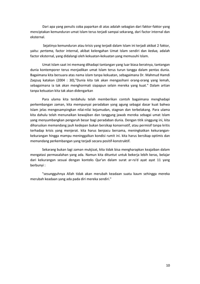 Islam dalam krisis multidimensi | PDF