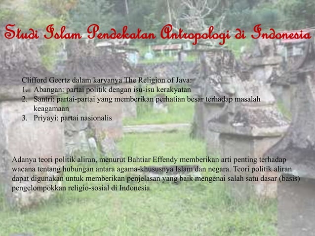 Islam dalam perspektif antropologi | PPTX