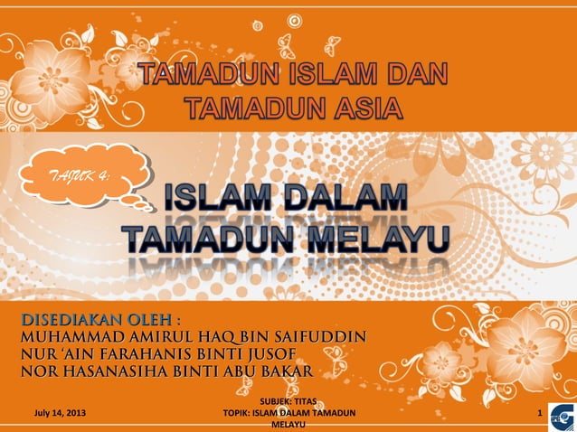 TITAS: Islam dalam tamadun melayu | PPT
