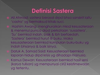 Islam dan kesusasteraan di tanah melayu | PPT