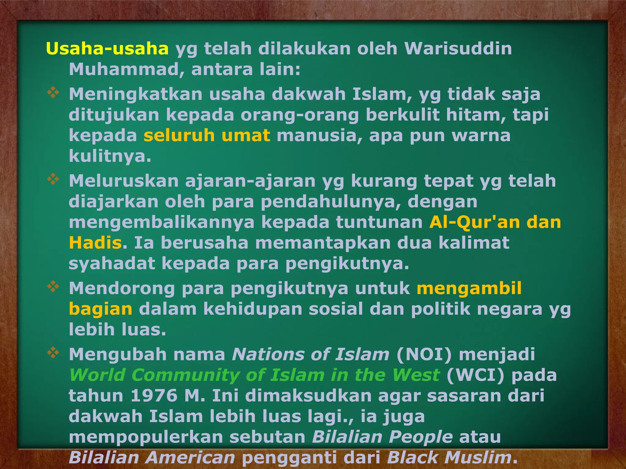 Islam di Amerika | PPT