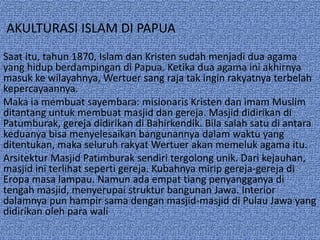PENYEBARAN ISLAM DI PAPUA | PPTX