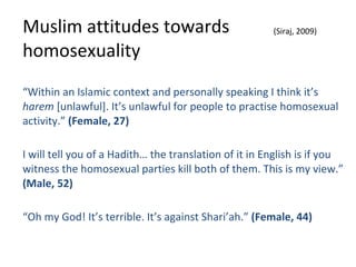 Islam, homosexuality and human rights | PPT