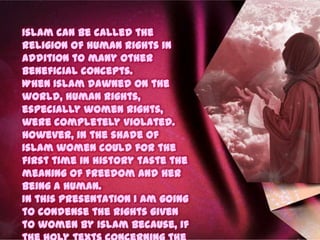 Islam honours women | PPSX