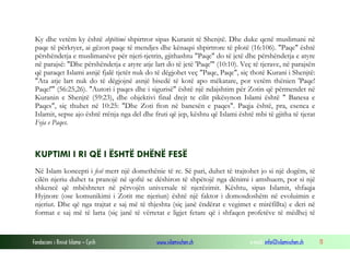 Islami Feja E Njerzimit | PDF