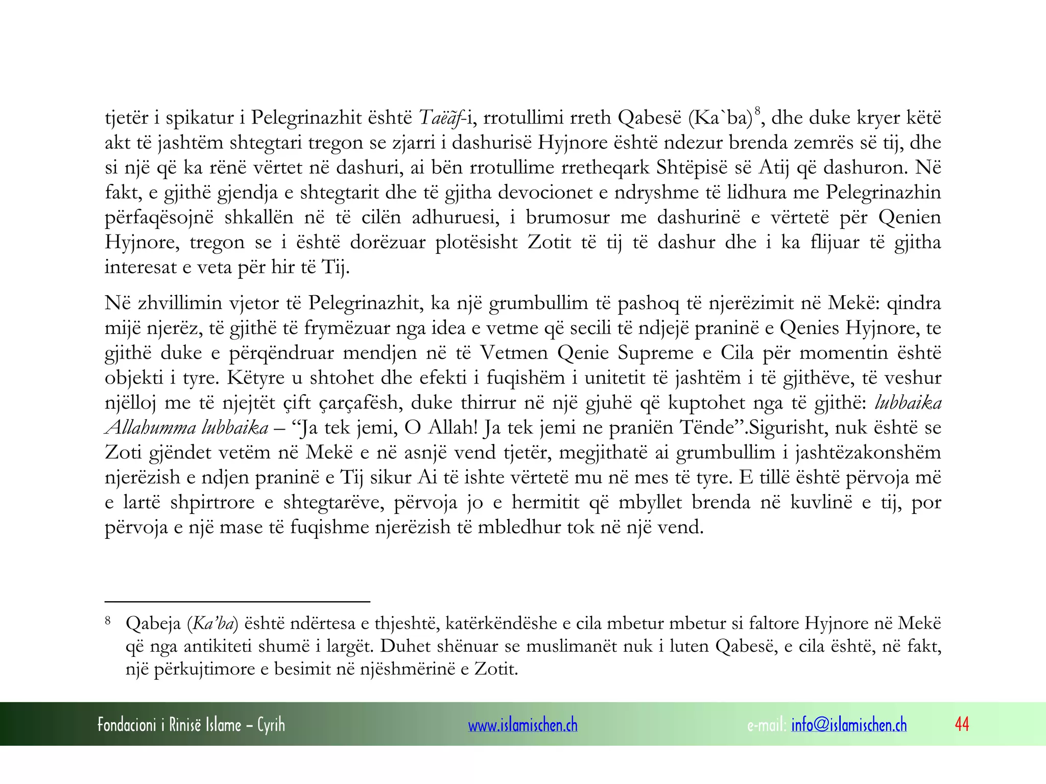 Islami Feja E Njerzimit | PDF