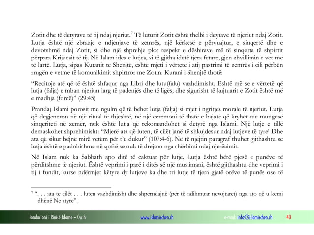 Islami Feja E Njerzimit | PDF