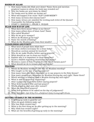 Islamiat | DOCX | Islam | Religion & Spirituality