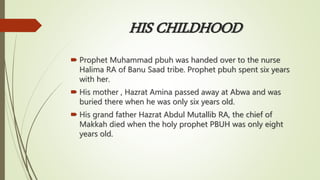 The Life And Importance Of The Prophet Muhammad P.B.U.H | PPTX