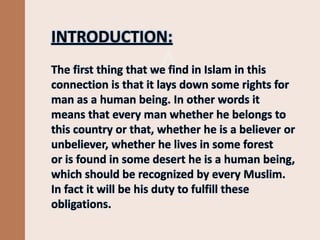 Human rights in islam | PPTX