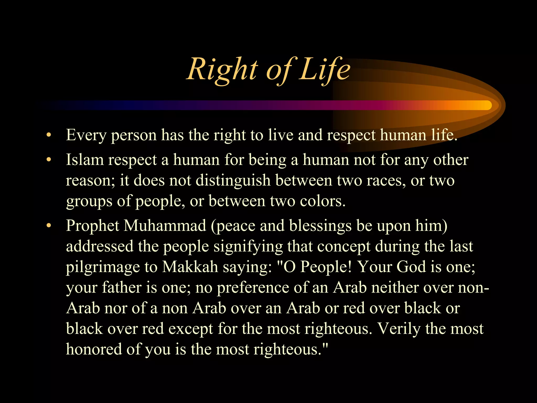 Human Rights in Islam | PPTX