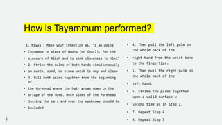 Tayammam | PPTX