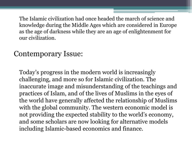 Islamic Culture And Civilization | PPTX