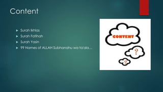 Islamiat project | PPT