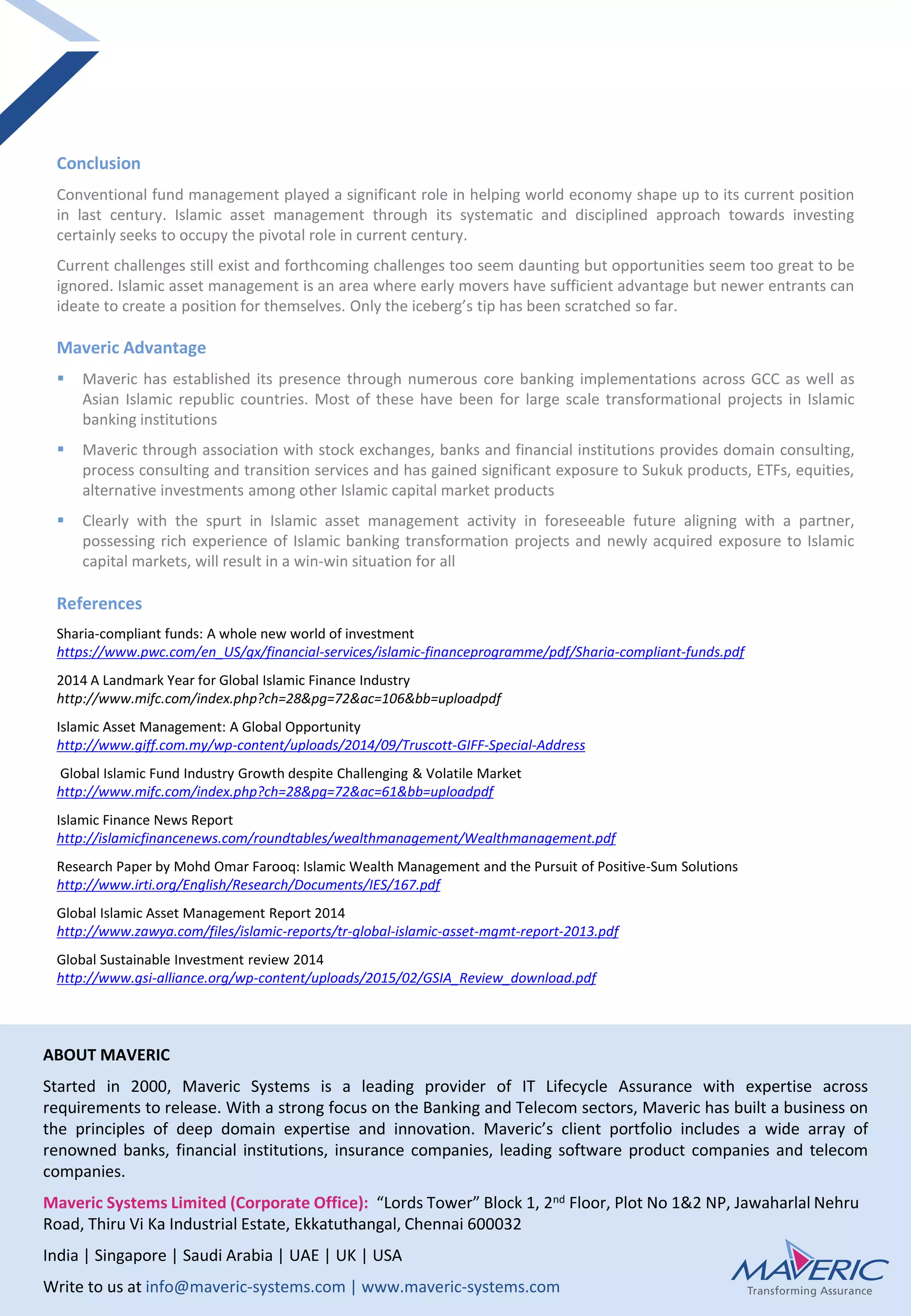 Islamic Asset Management A new Iceberg | PDF