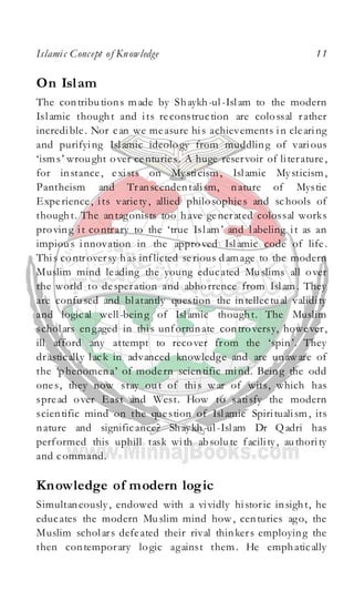 Islamic Concept of Knowledge | PDF